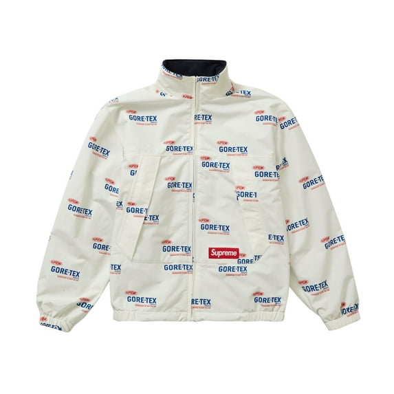 Supreme Men's GORE-TEX Reversible Polartec Lined Jacket Natural Logos ...