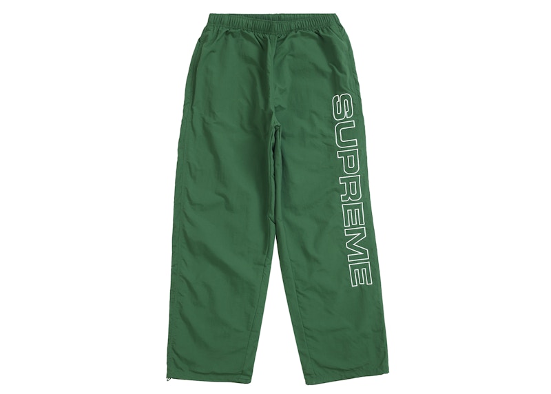 Supreme Men's Spellout Embroidered Track Pant (FW24) Dark Green, from ...