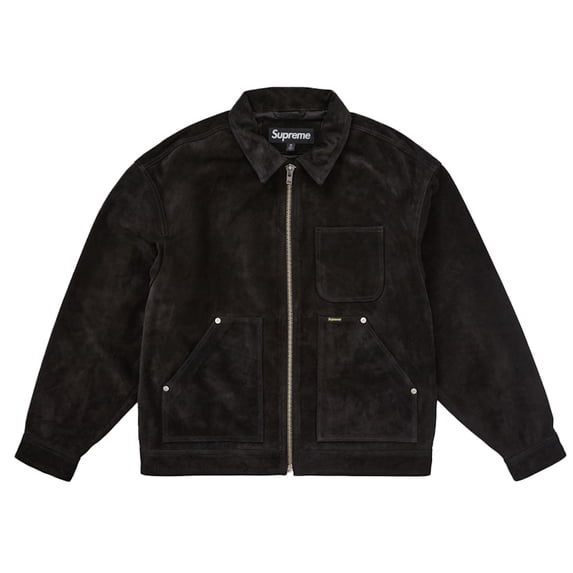 Supreme Men's Suede Work Jacket Black, from StockX - Walmart.com