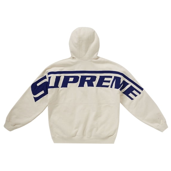 Supreme Men's Wrapped Half Zip Hooded Sweatshirt Stone, from StockX ...
