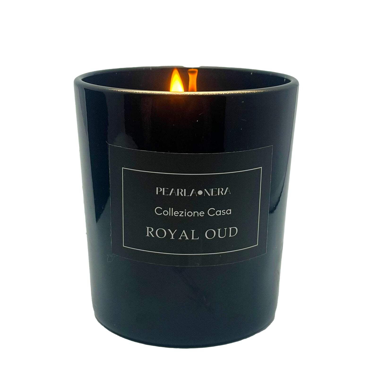 Supreme Oud 7oz Glass Candle with Golden Lid - Walmart.com