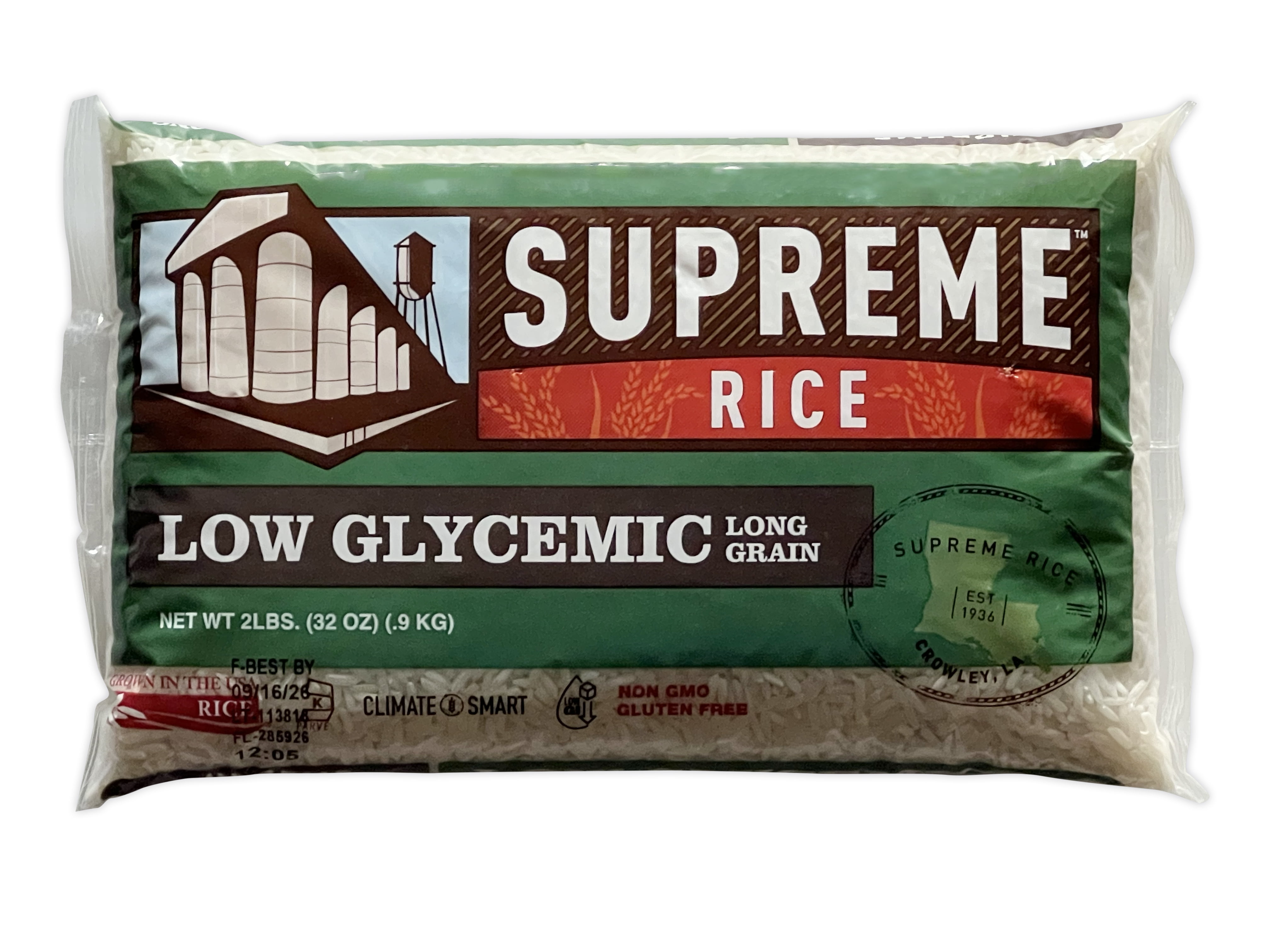 Supreme Rice 2lb Bag of Low Glycemic Rice - Walmart.com