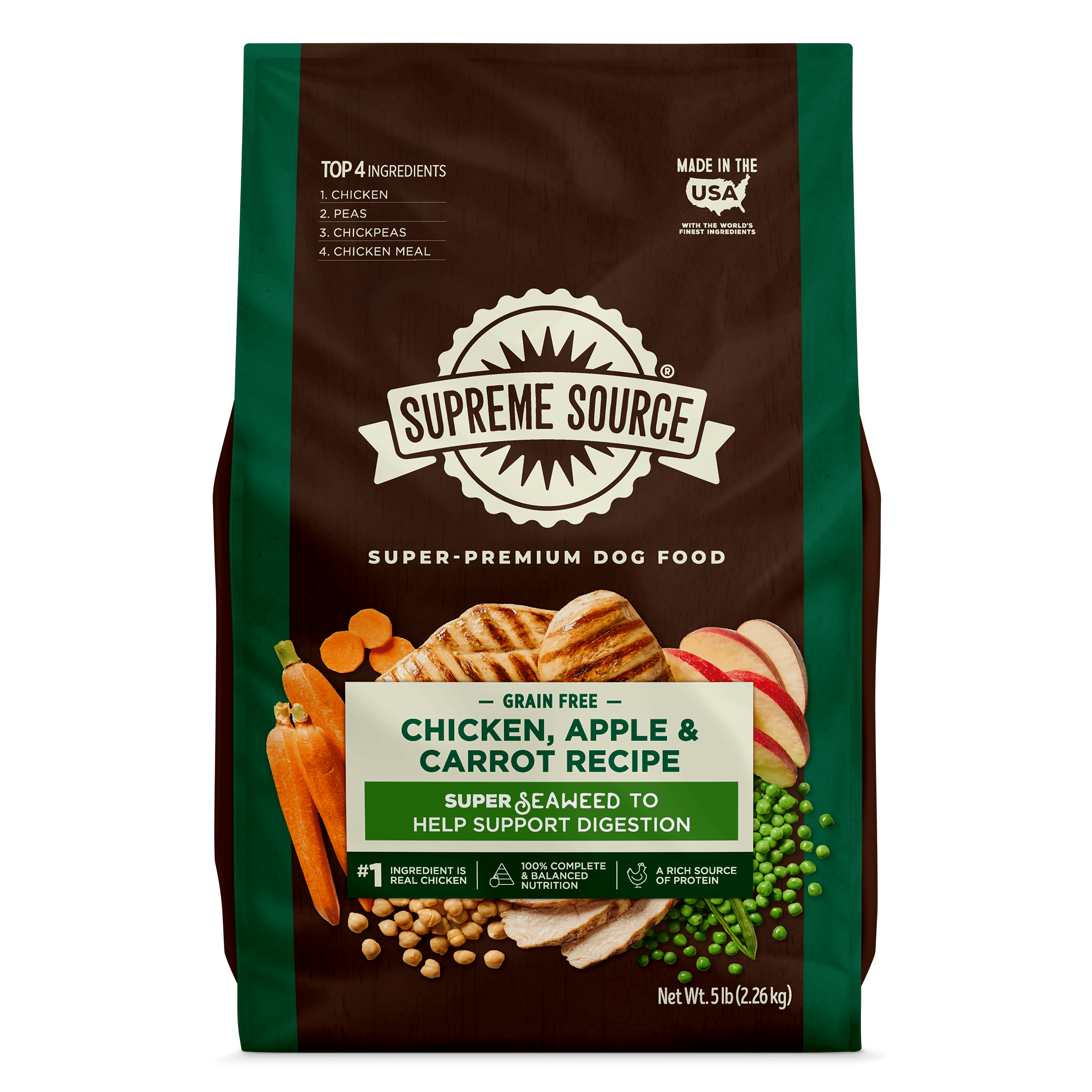 Supreme Source Grain-Free Chicken, Apple & Carrot Recipe Dry Dog Food ...