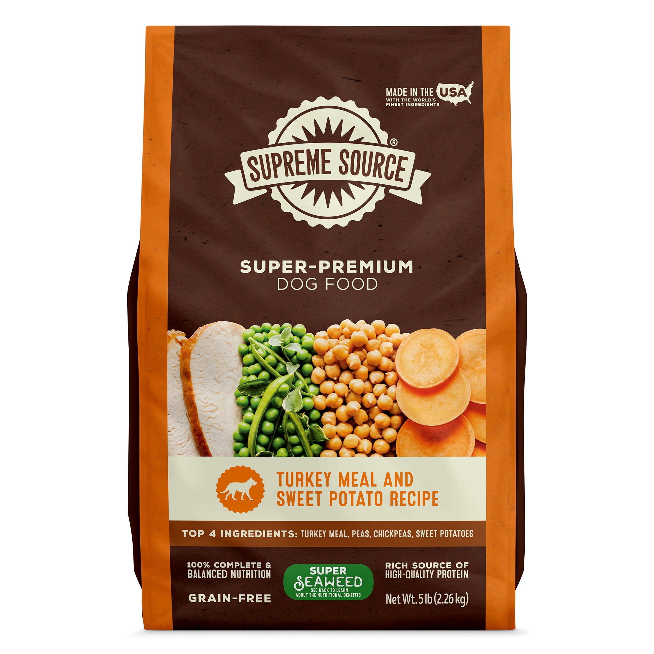 Supreme Source Turkey Meal & Sweet Potato Recipe Dry Dog Food 5lb ...