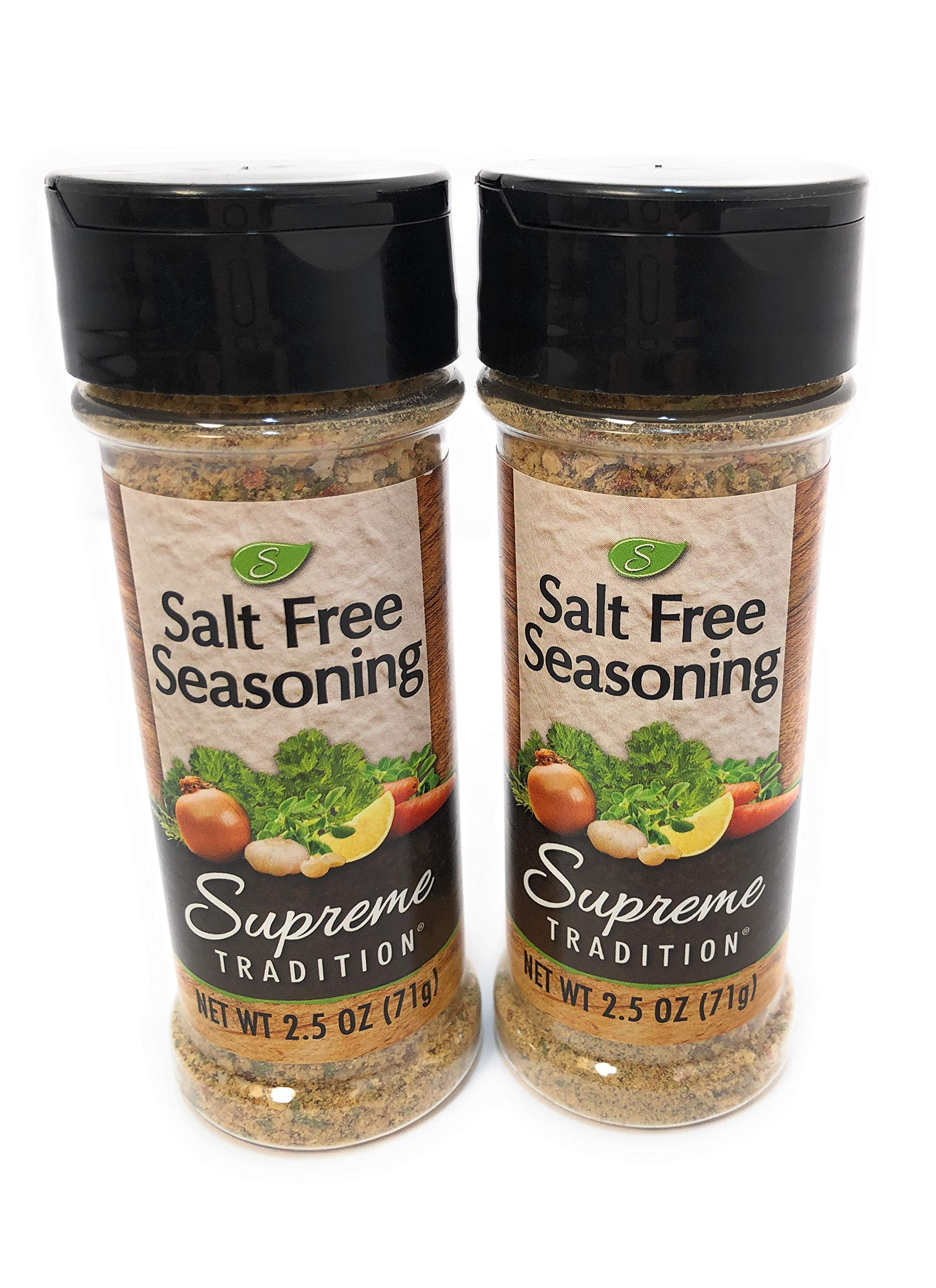 Supreme Tradition Salt Free SAF21 Seasoning (2 pack - 2.5 oz. each ...