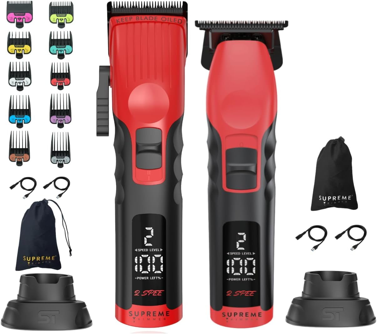 Supreme Trimmer 2-in-1 2Spee Beard Trimmer & Hair Clipper Combo ...