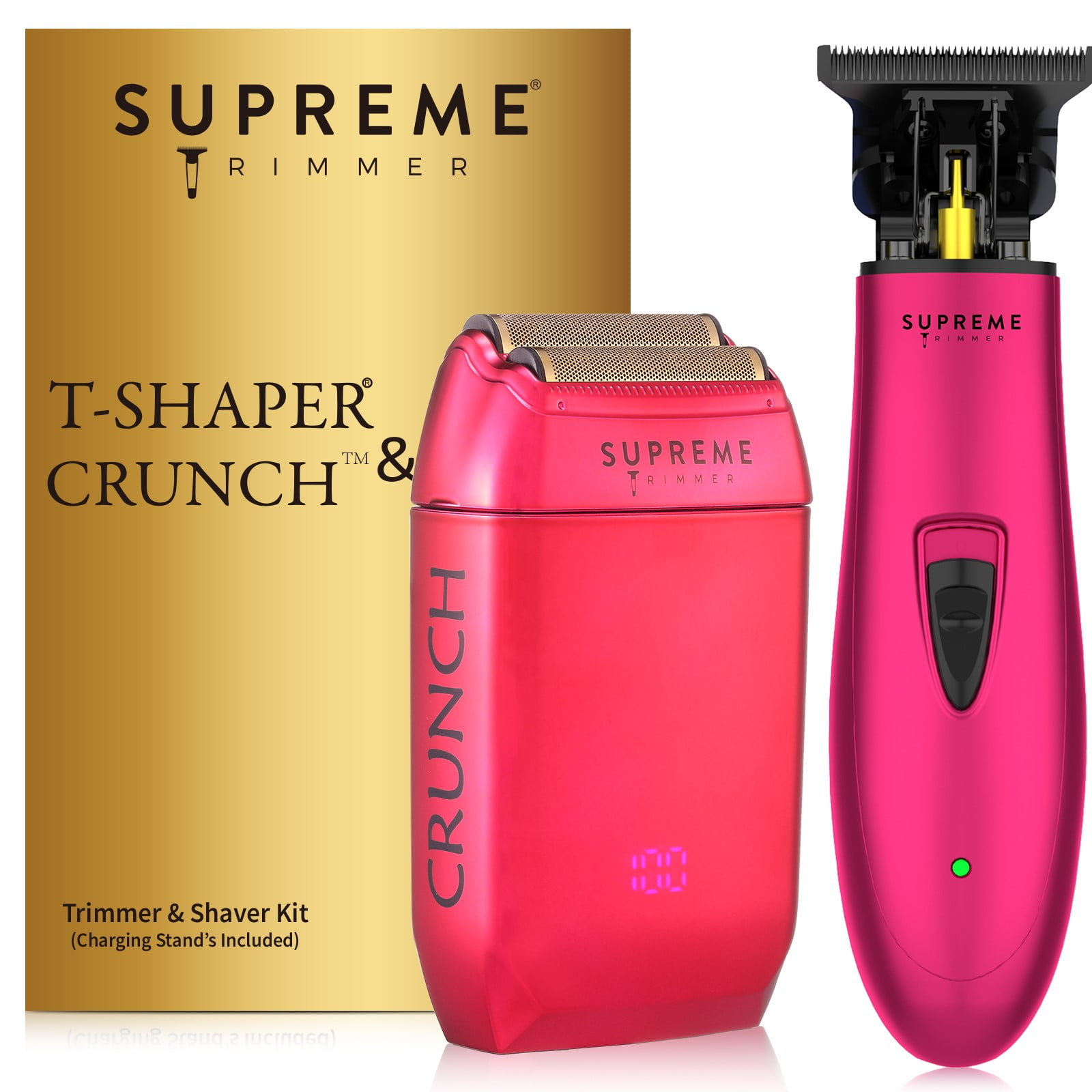 Supreme 2-in-1 T-Shaper & CRUNCH Foil Shaver, Electric Razor & Beard ...