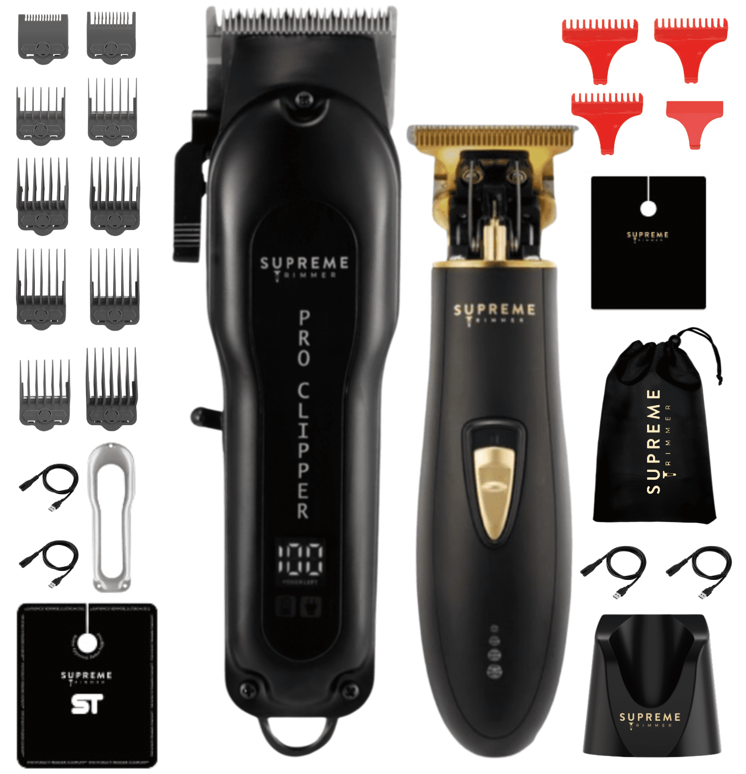 Supreme Trimmer 2-in-1 Pro Clipper & T-Shaper Combo | Professional ...