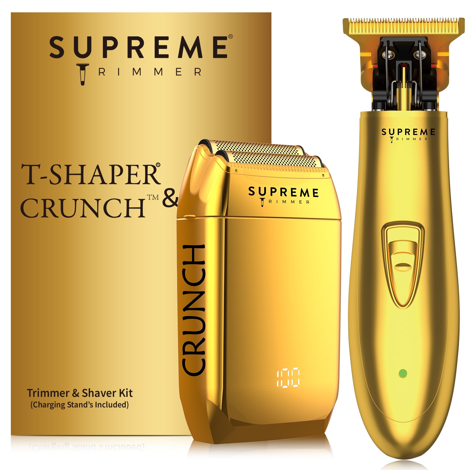Supreme 2-in-1 T-Shaper & Crunch Foil Shaver | STF602 Razor & ST5200 ...