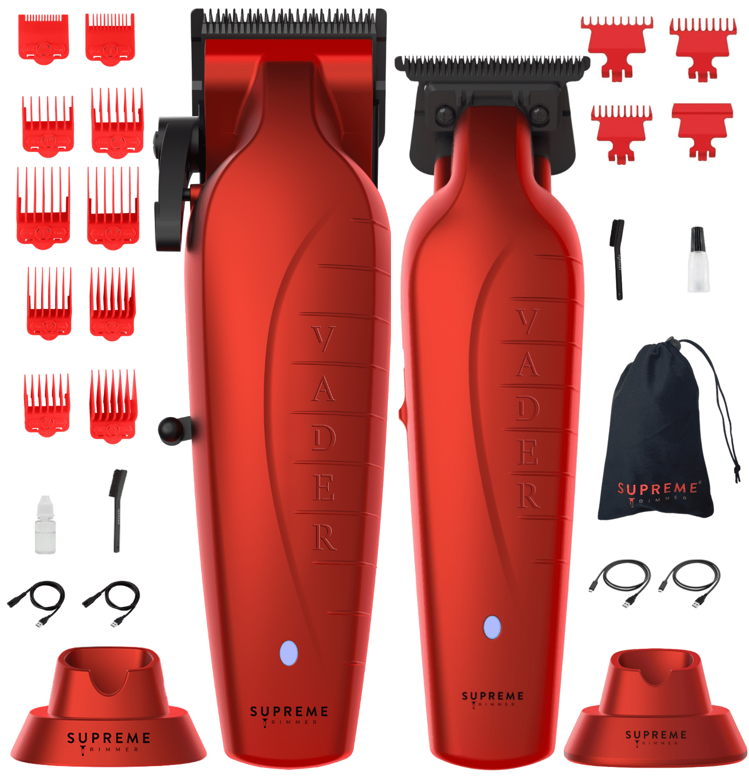 Supreme Trimmer Professional Haircut Combo: 2-in-1 Vader Clipper ...