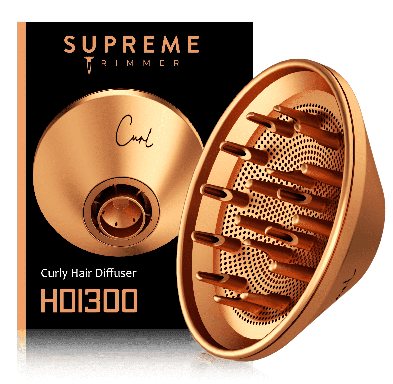 Curly Hair Diffuser Attachment by Supreme Trimmer | Adaptable for Blow ...