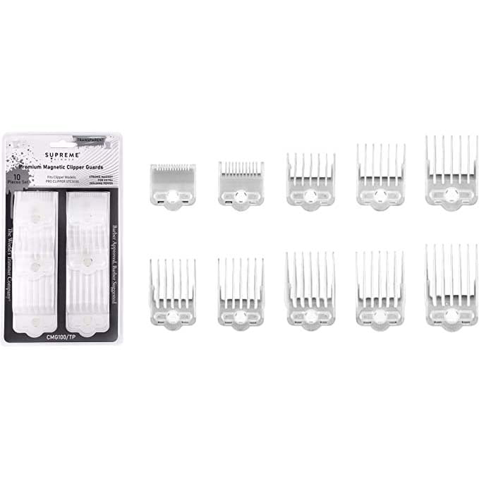 Supreme Trimmer Magnetic Guide Combs for Clippers | 10 Cutting Lengths ...