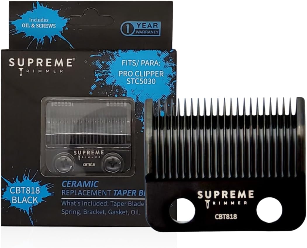 Supreme Trimmer Replacement Taper Blade CBT818 | Ceramic Blade for Hair ...