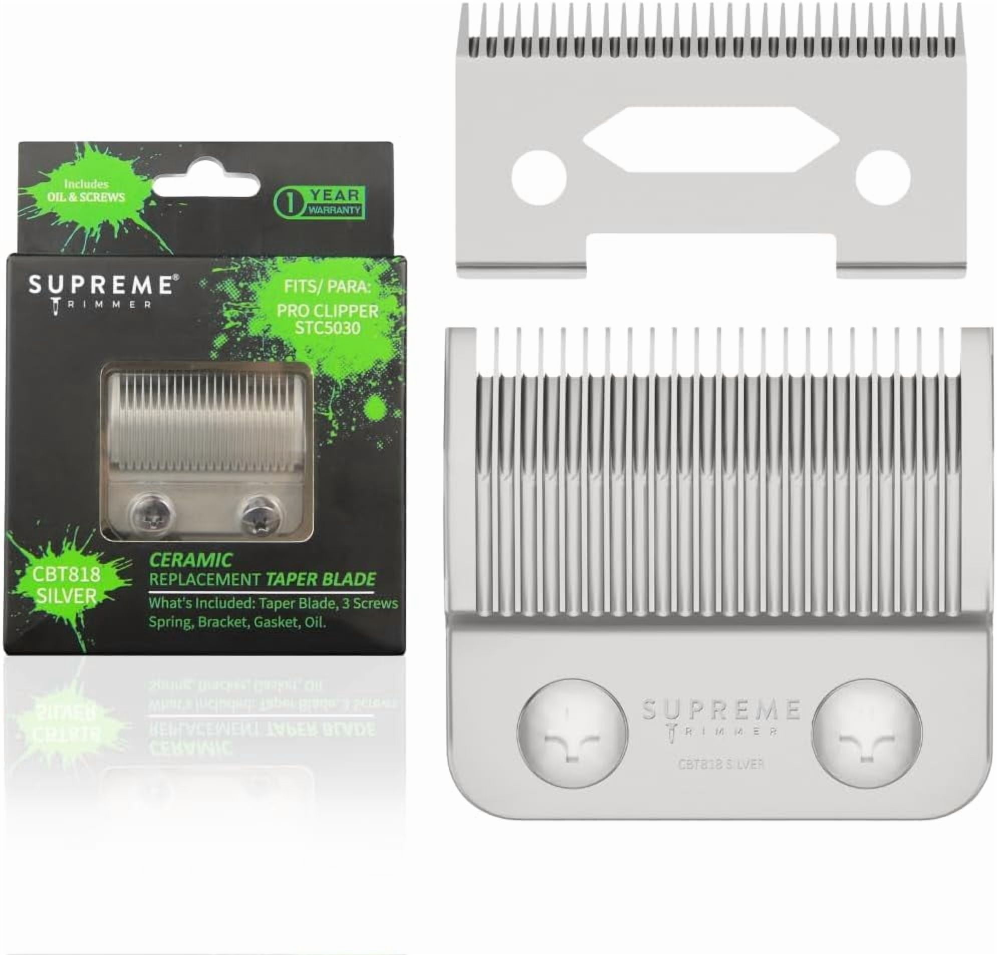 Supreme Trimmer Replacement Taper Blade CBT818 | Ceramic Blade for Hair ...