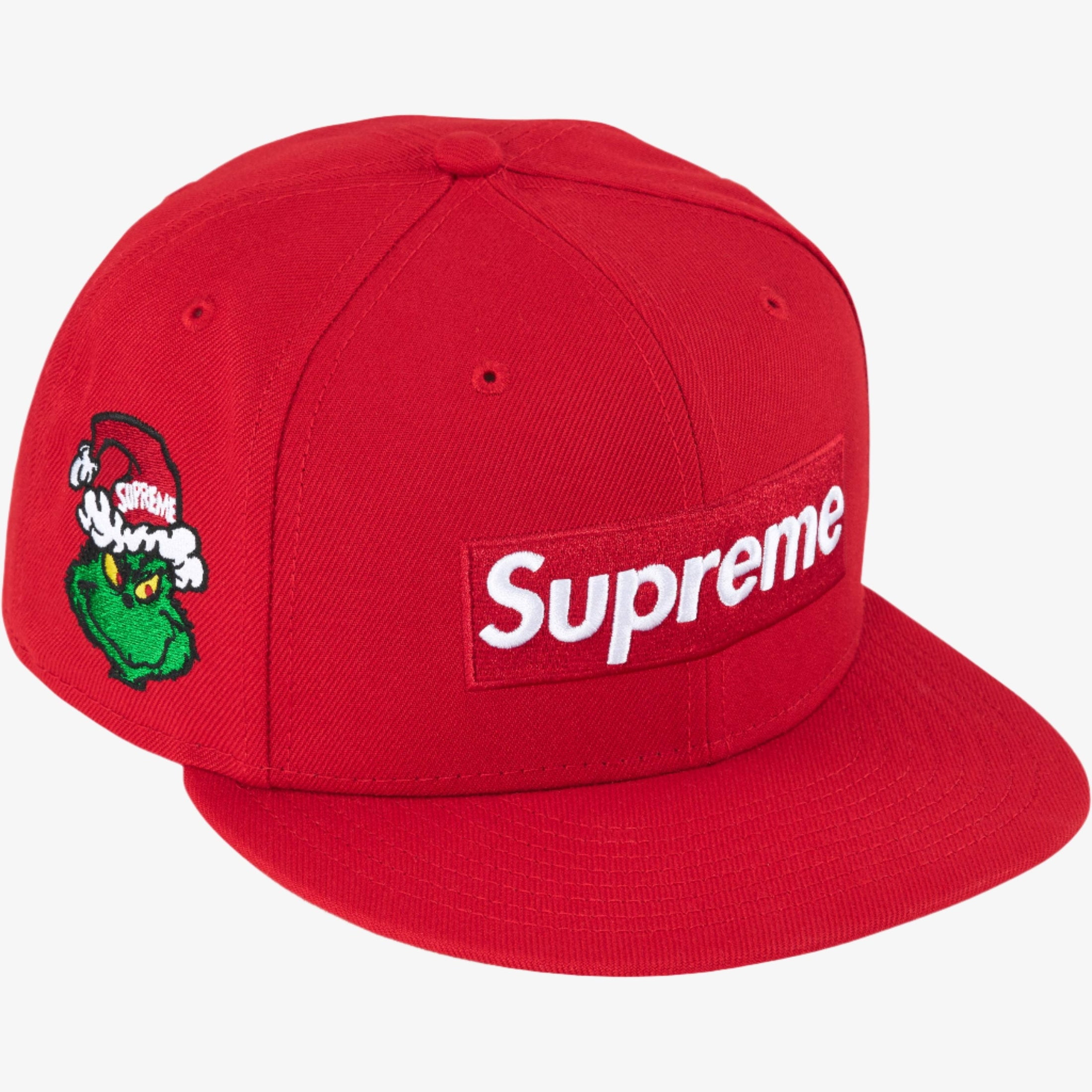 Supreme x New Era 59Fifty Fitted Hat 'Grinch Box Logo' Red (FW24) - Walmart.com
