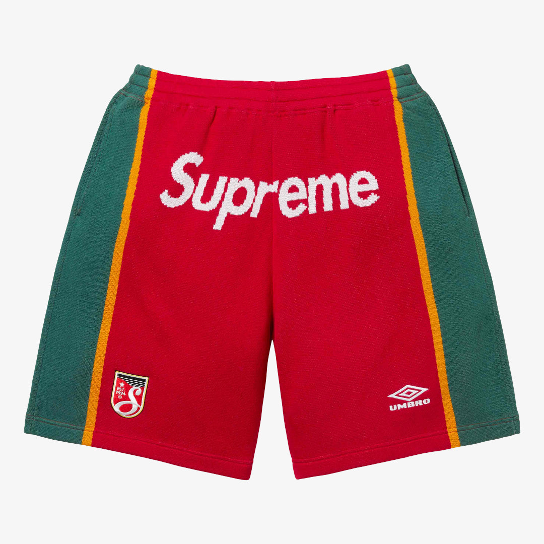 Supreme x Umbro Knit Soccer Short Red (SS25) - Walmart.com