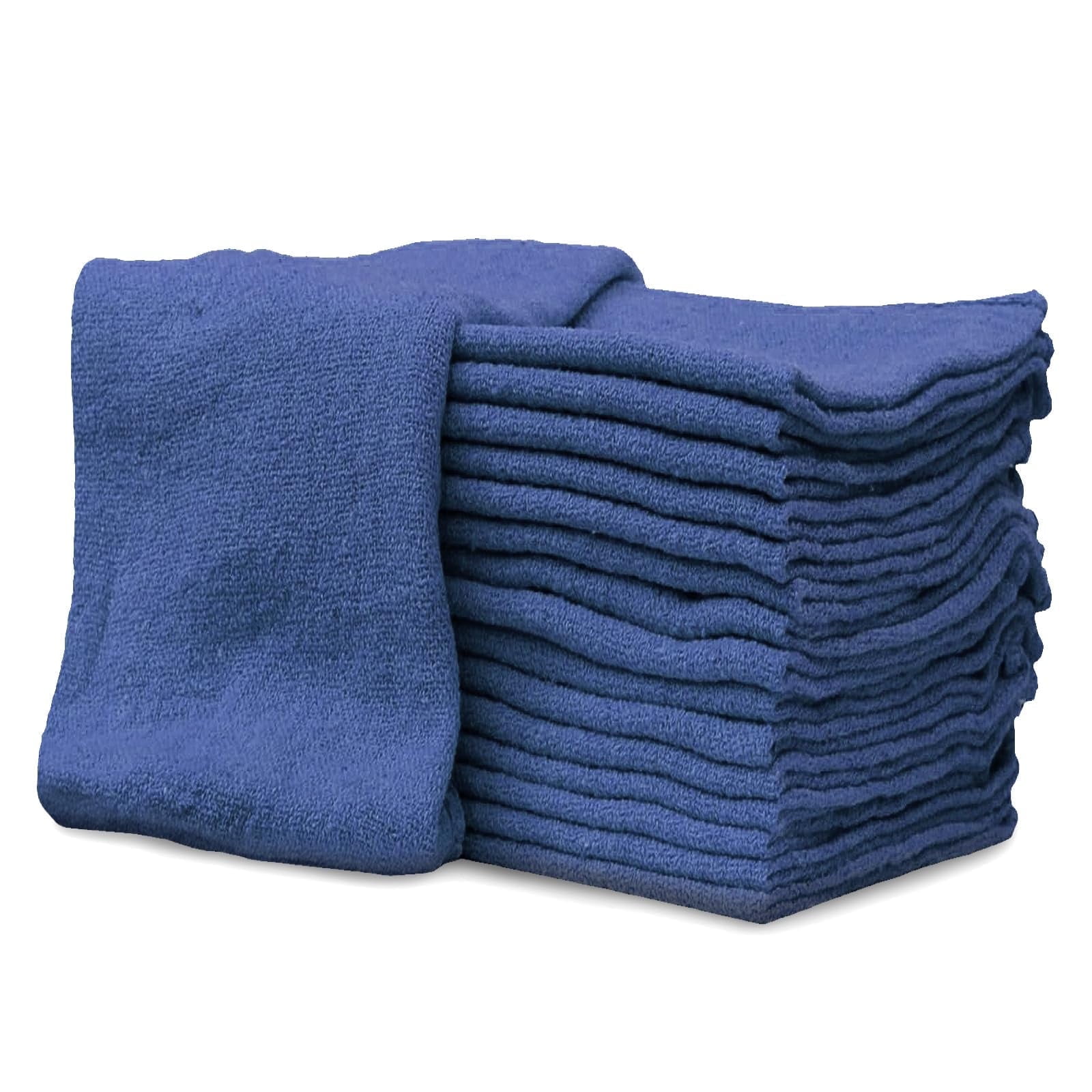 SupremePlus New Blue Shop Towel for Wiping, 13x14 inch, 50 Count ...