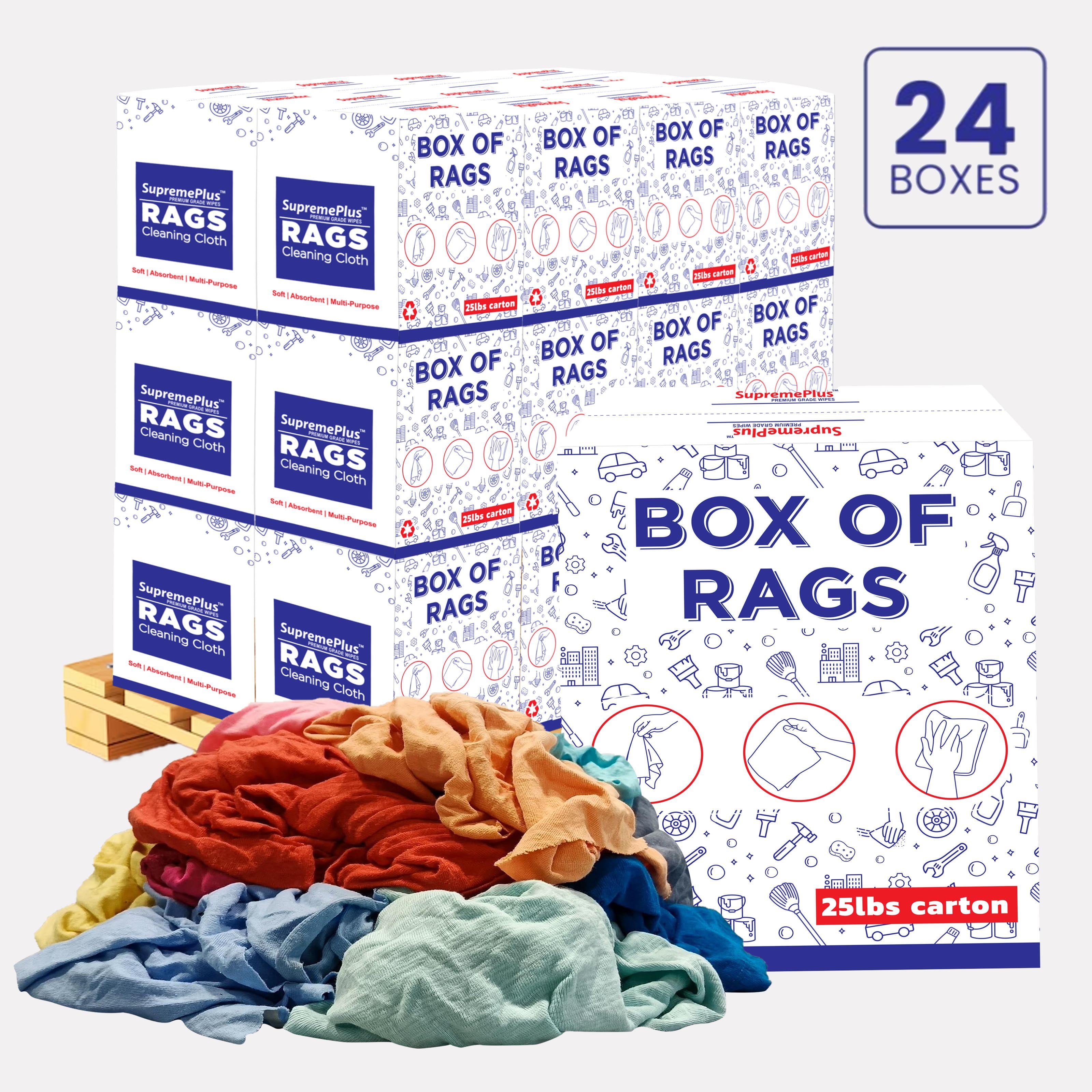 SupremePlus New Color Knit Cleaning Rags 600 lbs Pallet-24x25 lbs Box ...