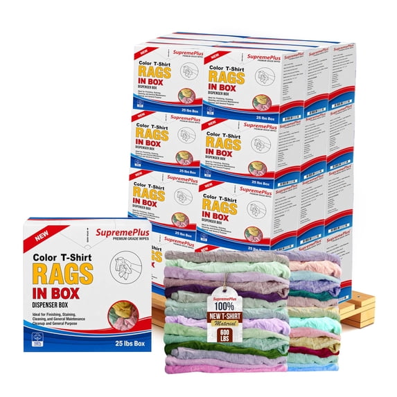 SupremePlus New Color Knit Cleaning Rags 600 lbs Pallet-24x25 lbs ...
