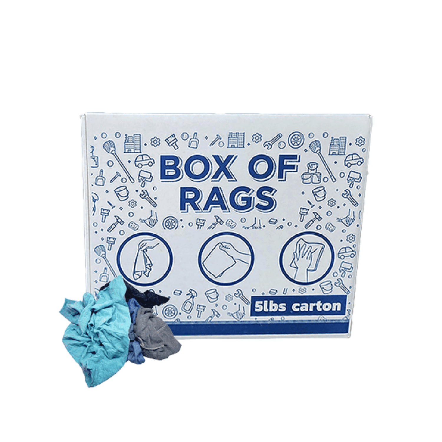 SupremePlus Recycled Color Knit T-Shirt Rags, Multipurpose Cleaning ...