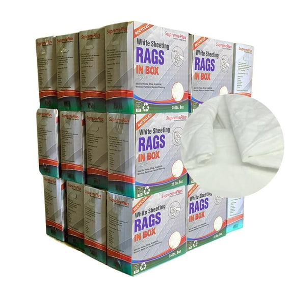 SupremePlus Sheeting Cleaning Rags 600 lbs Pallet-24x25 lbs Compressed ...