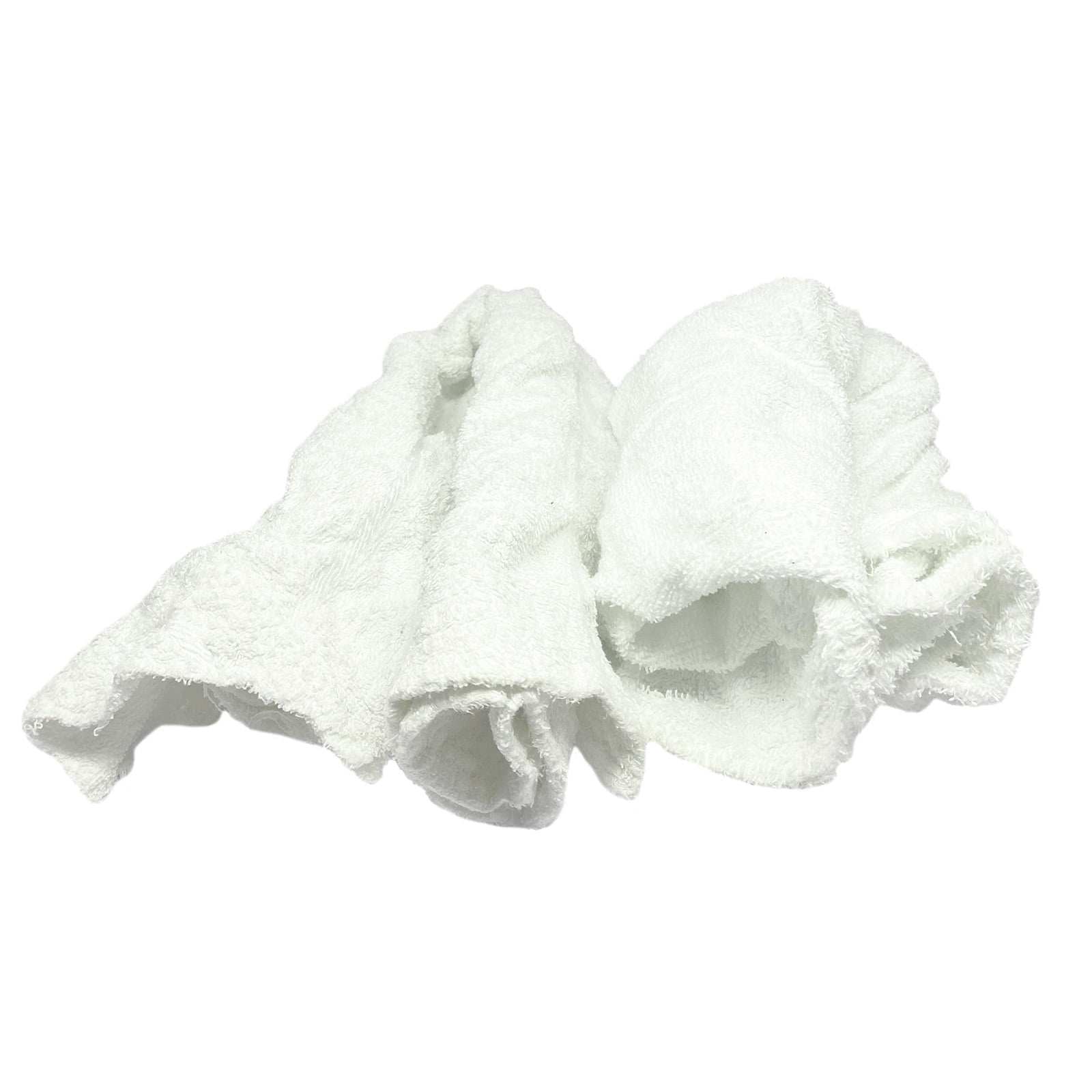 SupremePlus White Terry Towel Rags 3 lbs. Bag Heavy Duty Reusable ...