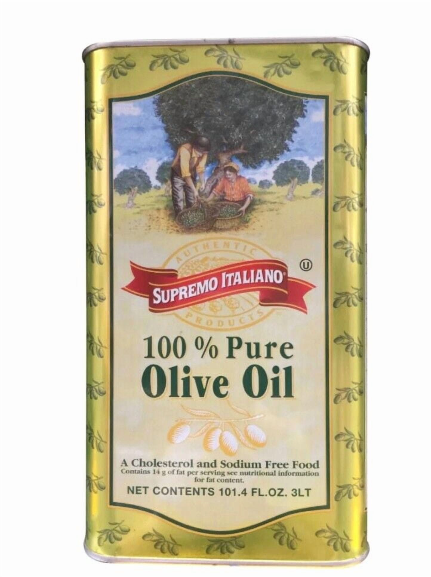 Supremo Italiano 100% Olive Oil | Kosher | Cholesterol & Sodium Free ...