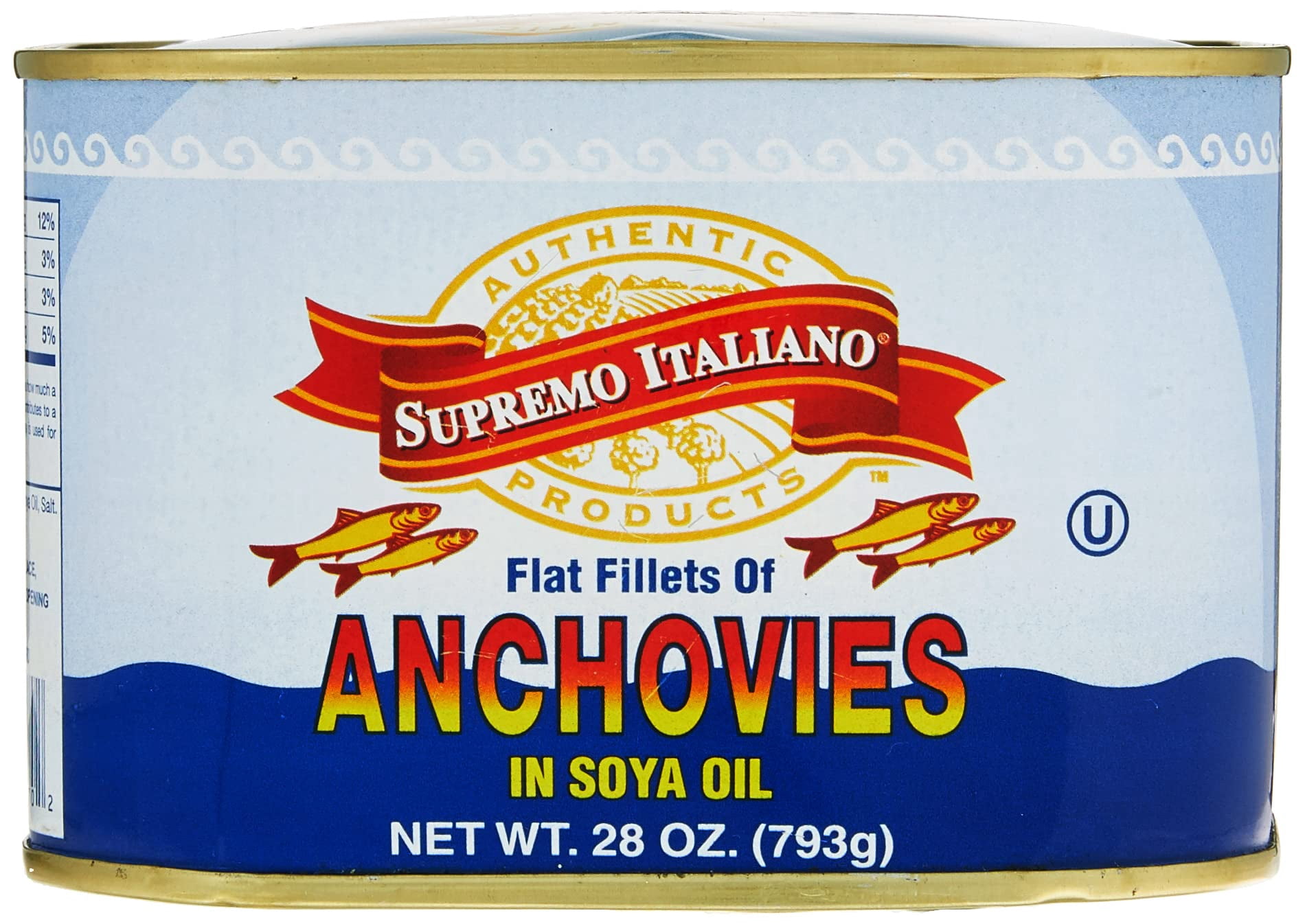 Supremo Italiano Anchovies in Soy Oil, 28 Ounce - Walmart.com