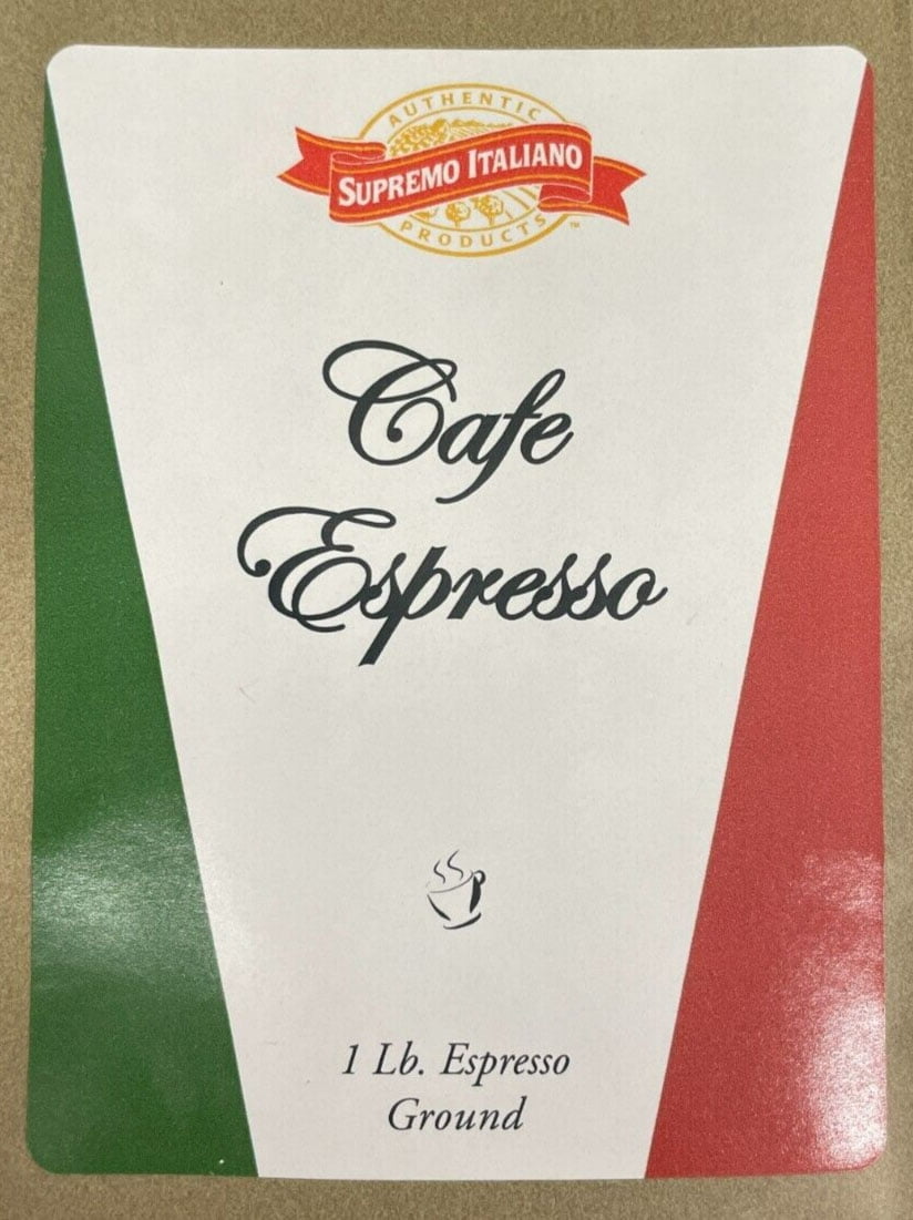 Supremo Italiano - Cafe Espresso - Ground Coffee - 1 lb. - Walmart.com