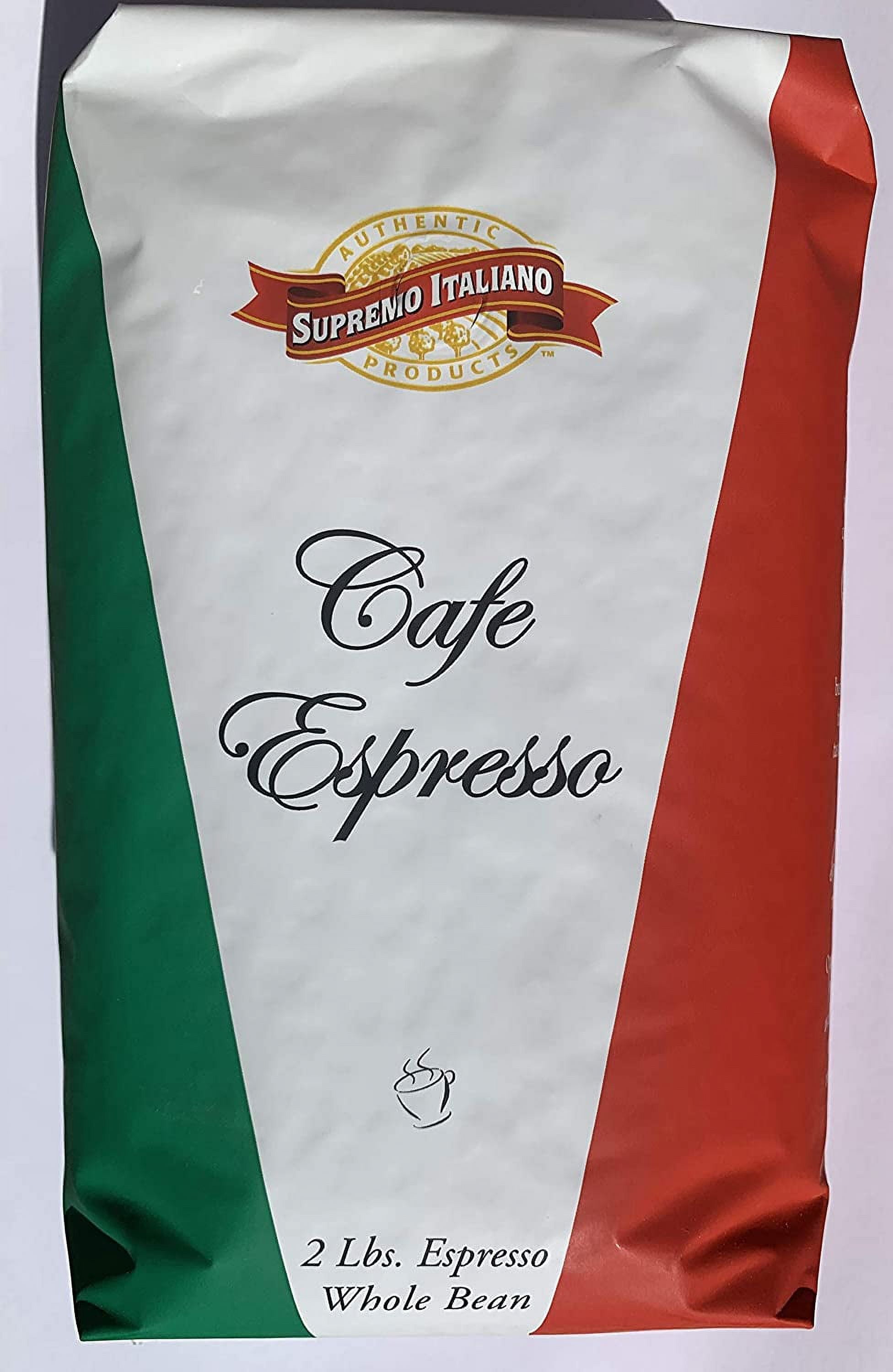 Supremo Italiano, Cafe Espresso, Whole Bean Coffee, 2 lb - Walmart.com