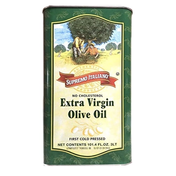 Supremo Italiano Extra Virgin Olive Oil, 101.4 fl.oz, First Cold ...