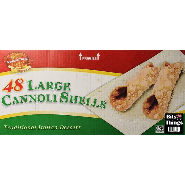 Free Shipping! Supremo Italiano Large Cannoli Shells | Traditional ...