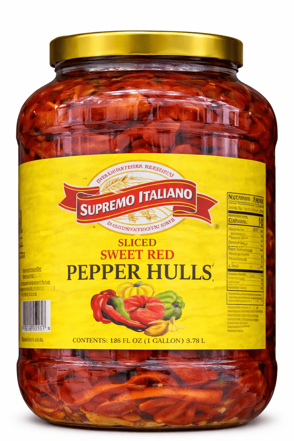 Supremo Italiano Sliced Sweet Red Pepper Hulls, Italian Style Pickled ...