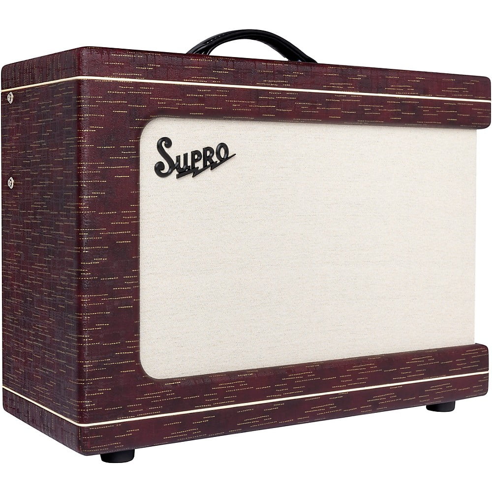 Supro Ambassador Custom 2x10 50W Tube Combo Amp Burgundy Scandia ...