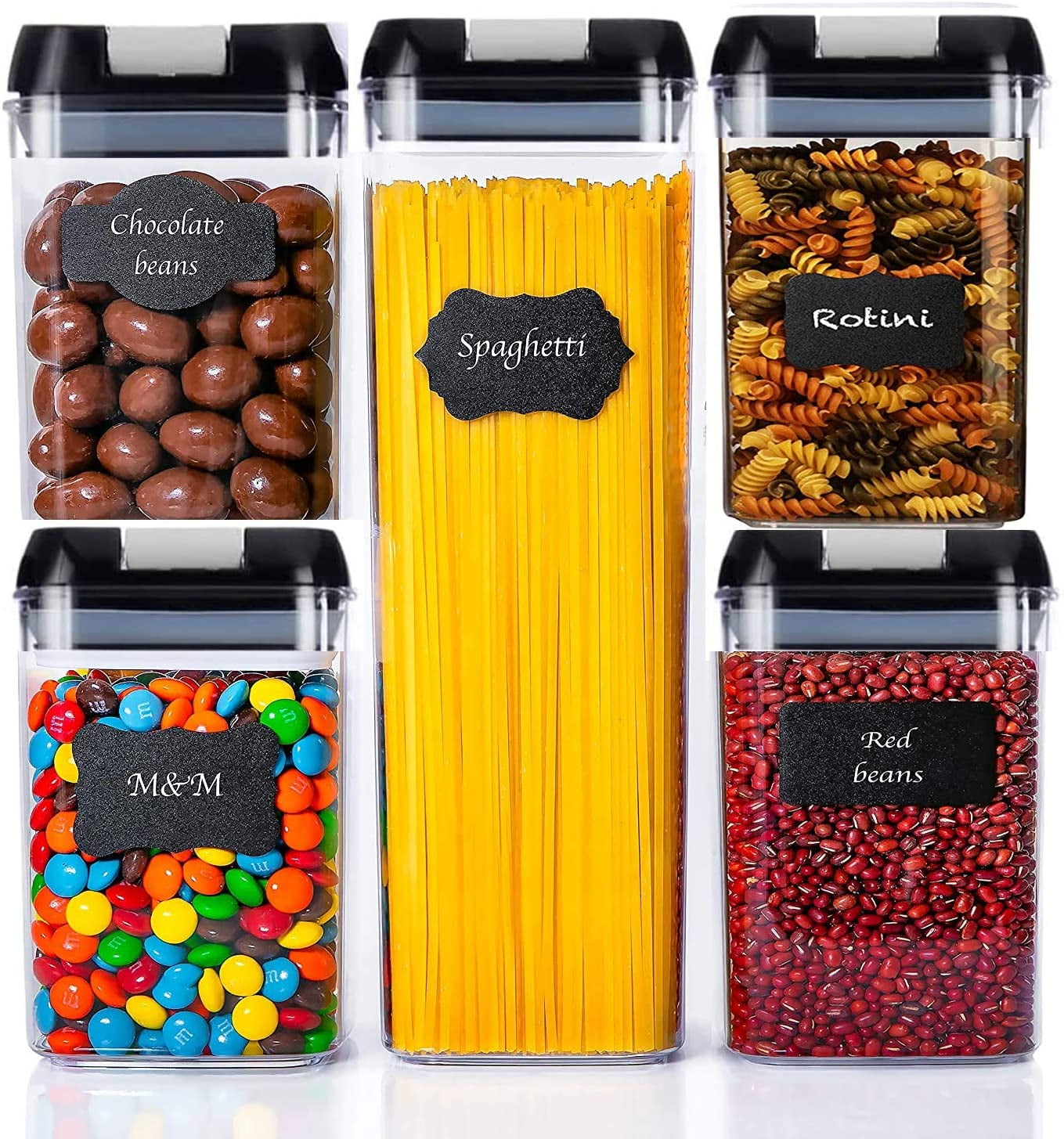 Suproot Kitchen Food Storage Pantry Organization Containers - Set of 5 ...