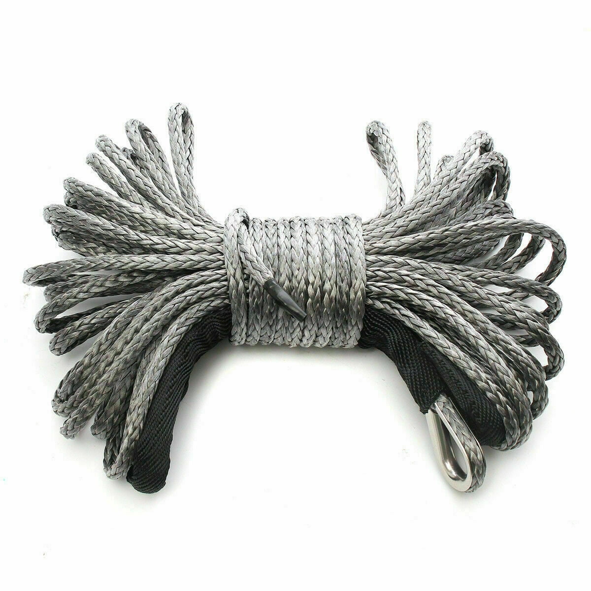 Supsupsiu 1/4"x50' Car Tow Rope Synthetic Winch Rope Line Recovery ...