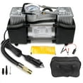 Supsupsiu 12V Dual Cylinder Air Compressor, 150 PSI Heavy-duty Tire Inflator, Portable with LED ...