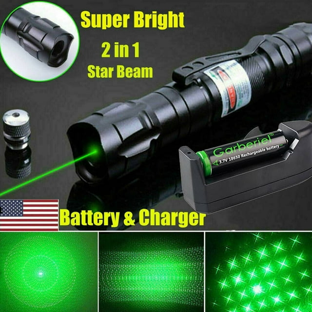 Supsupsiu 2000Mile 532nm Green Laser Pointer, Powerful Beam Light Pen ...