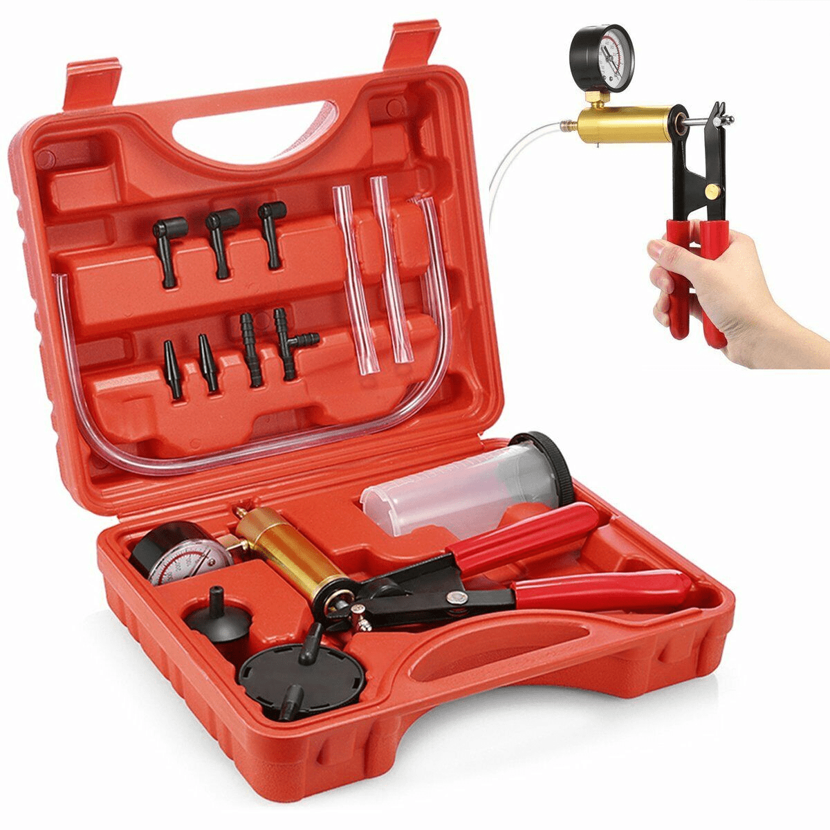 Supsupsiu Car Manual Handheld Vacuum Pump Brake Bleeder Professional ...