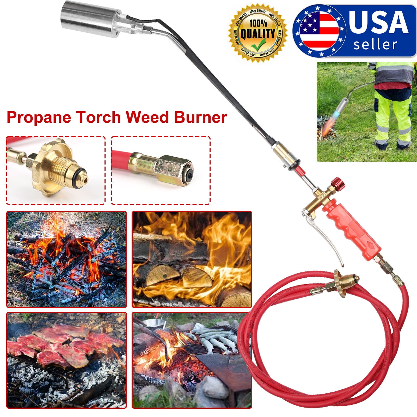 Supsupsiu Portable Propane Weed Torch Burner Ice Melter Push Button ...