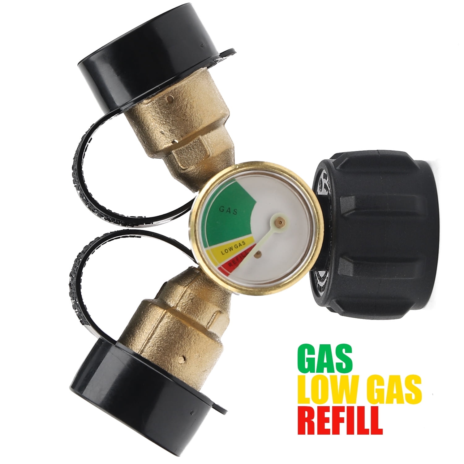 Supsupsiu Propane Tank Y Splitter Adapter Gauge Tee Connector Gas Grill ...