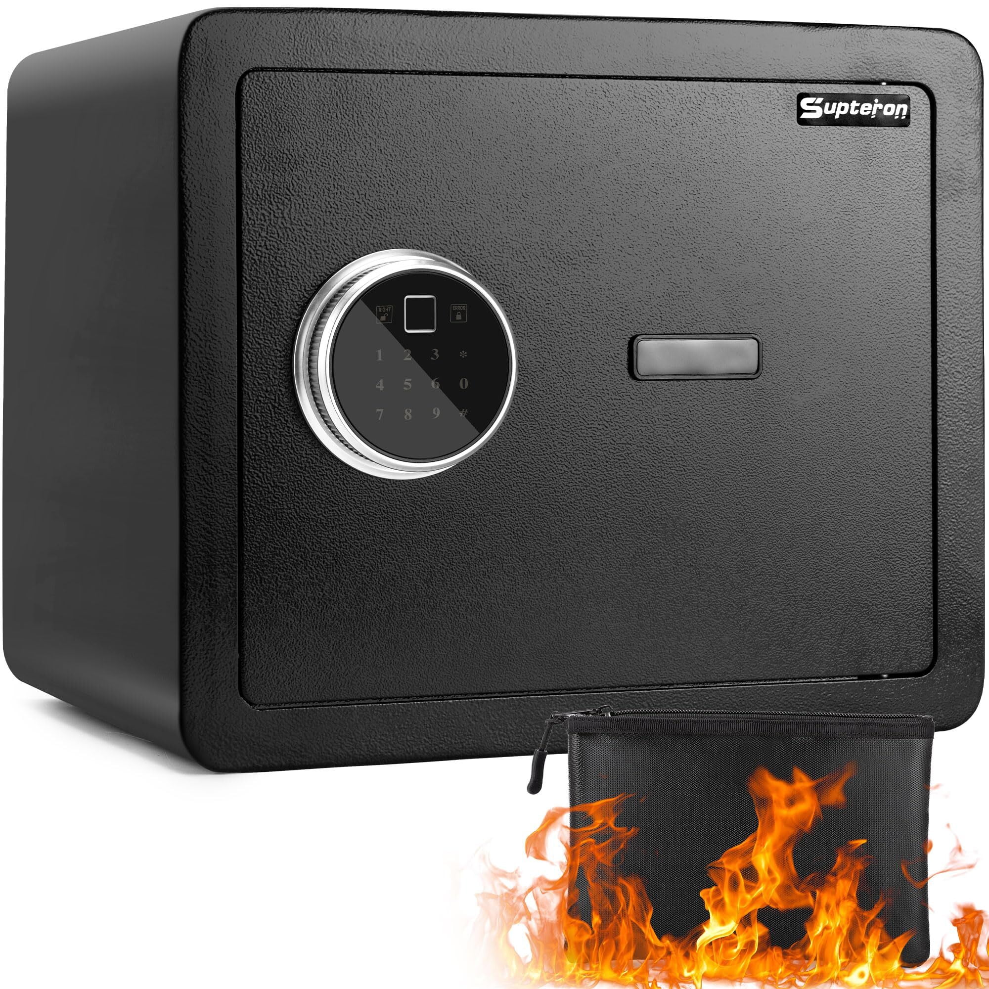 Supteron Lockbox with Biometric Fingerprint Touch Screen and Digital ...