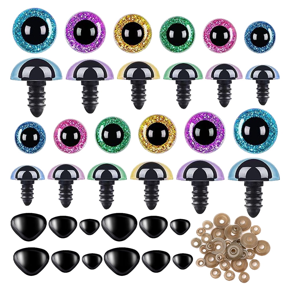 Supvox 1 Set Craft Eyes for Stuffed Animals Plastic Assorted Color Easy ...