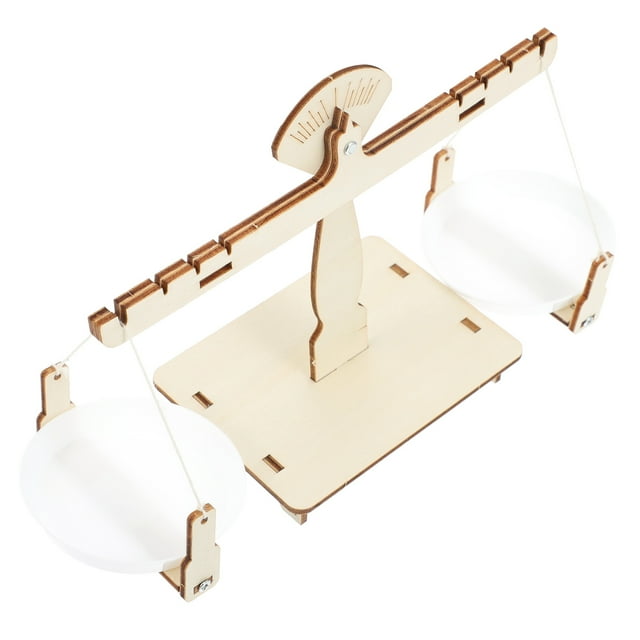 Supvox 1 Set DIY Balance Scale Wood Kit for Students STEM Education ...