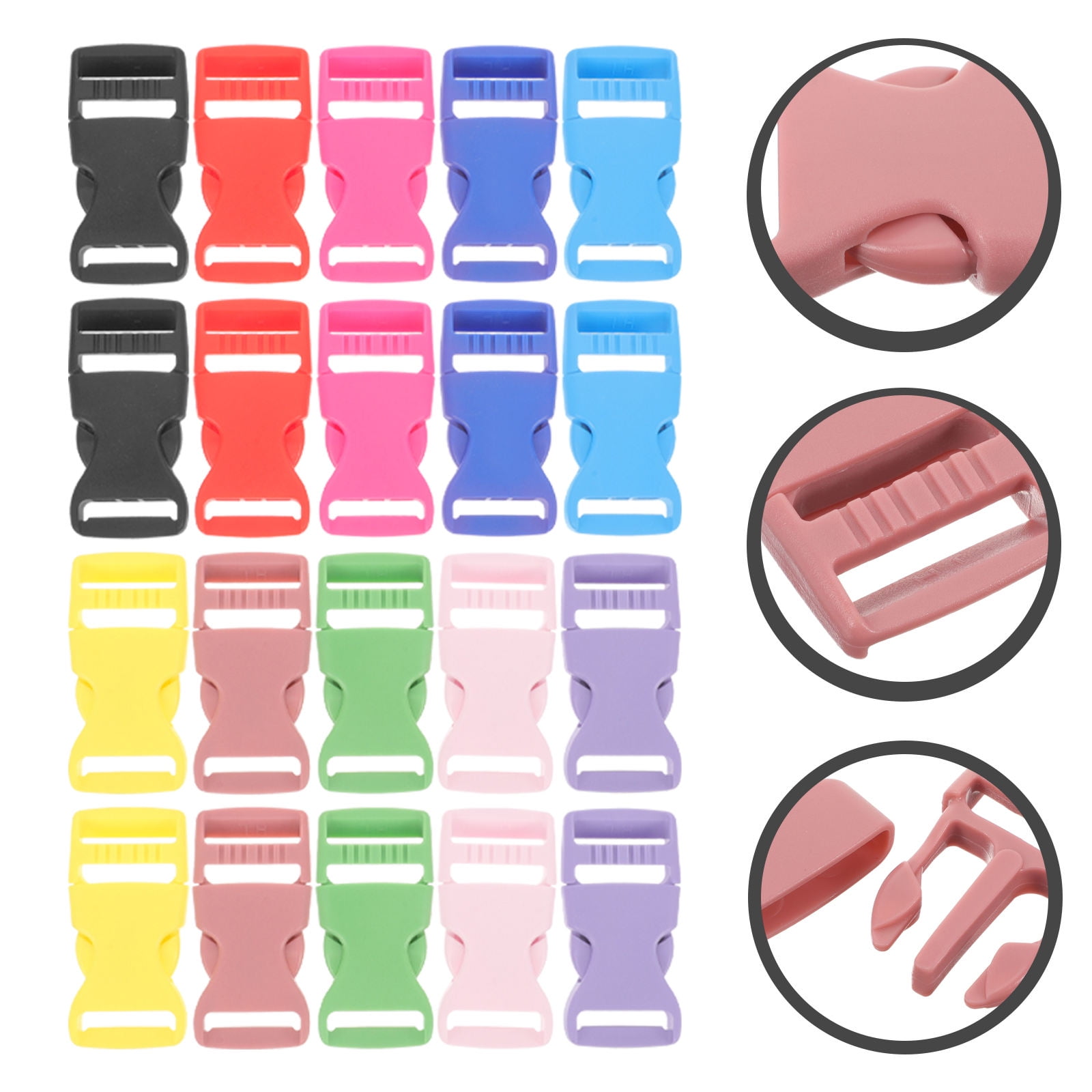 Supvox 10 Pairs Professional Belt Buckles Assorted Color for Outdoor ...