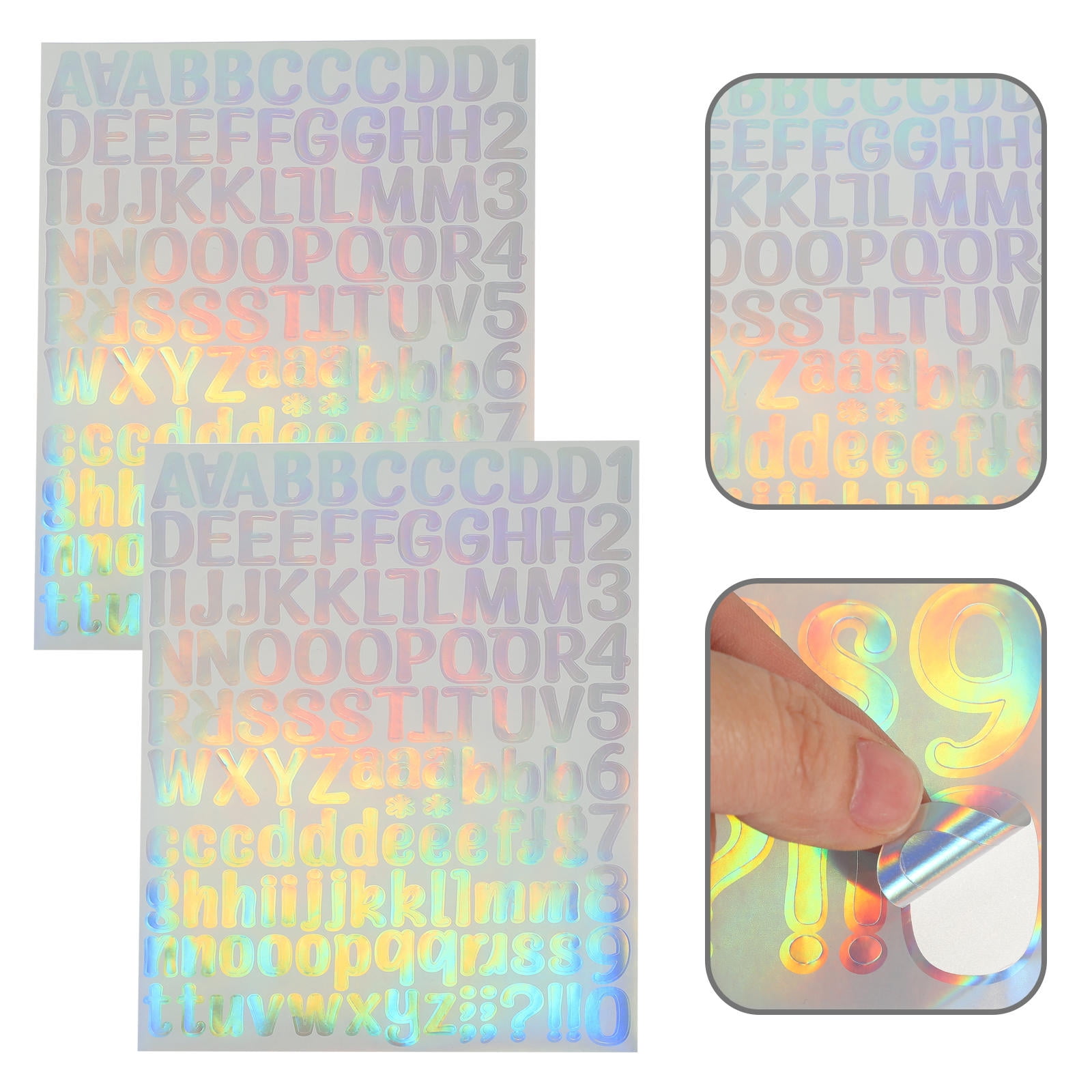 Supvox Self Adhesive Shiny Alphabet Stickers for Mailbox Door Car ...