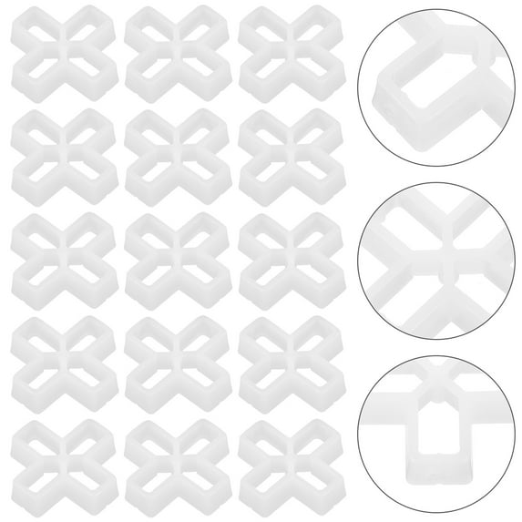 Supvox Tile Spacer Set White PVC 100Pcs Cross Shape - Walmart.com