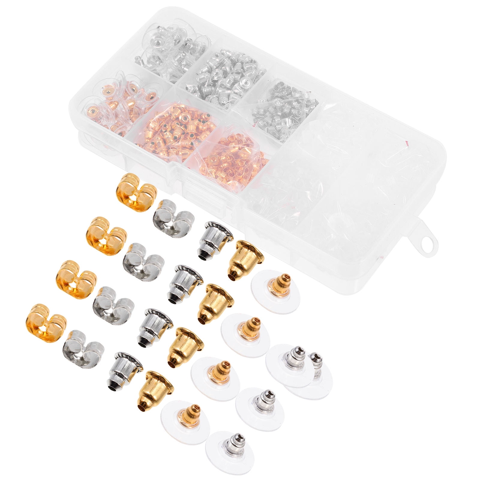Supvox Secure Earring Stoppers Assorted Colors Plastic Alloy ...