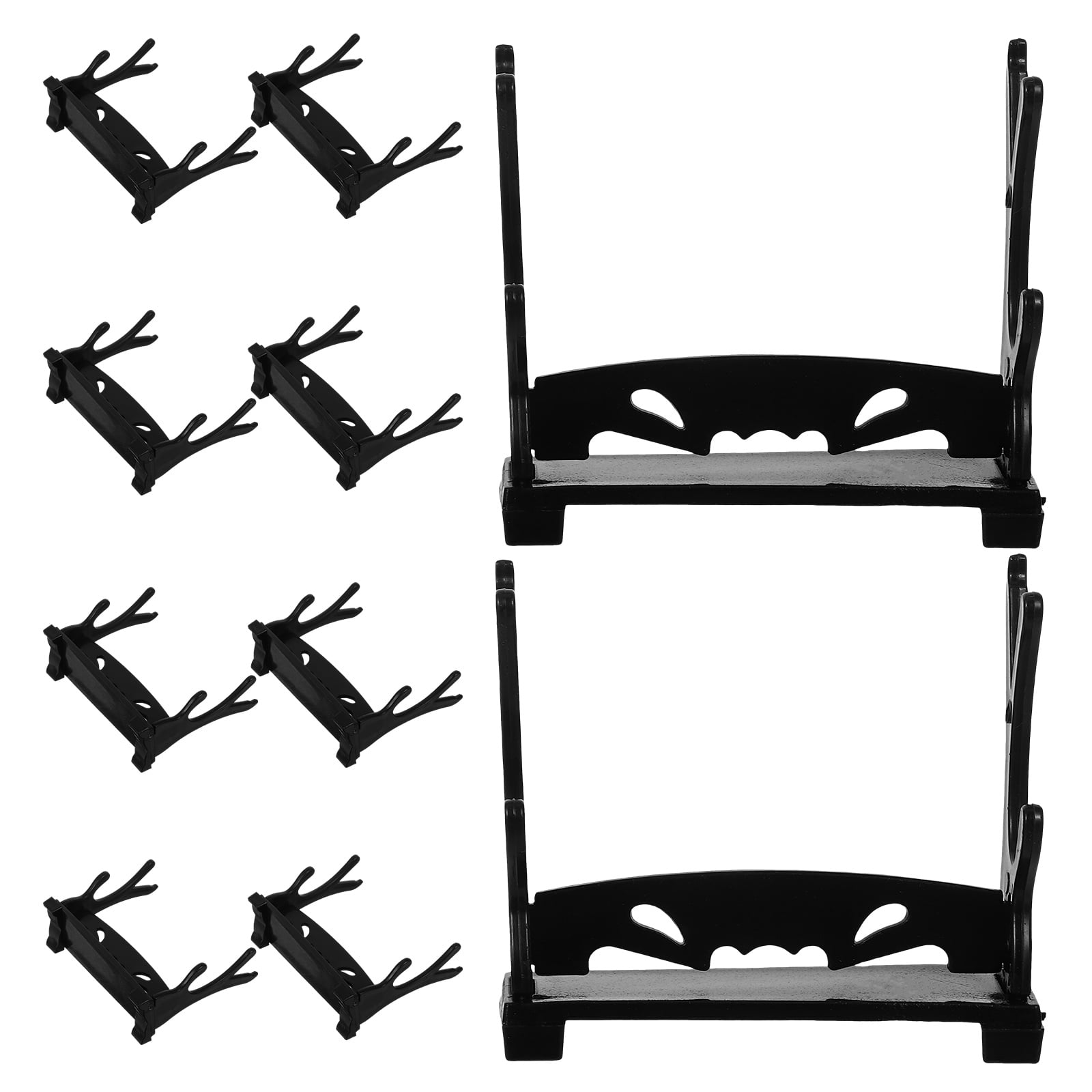 Supvox 10Pack Mini Sword Stand Desktop Organizer Black ABS Material For ...