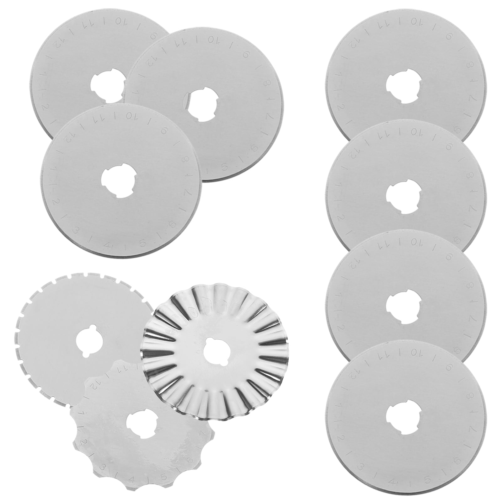 Supvox 10Pack Rotary Cutter Blades Steel for Fabric Cutting Artists ...